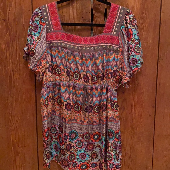 Johnny Was | Tops | Johnny Was Silk Top | Poshmark